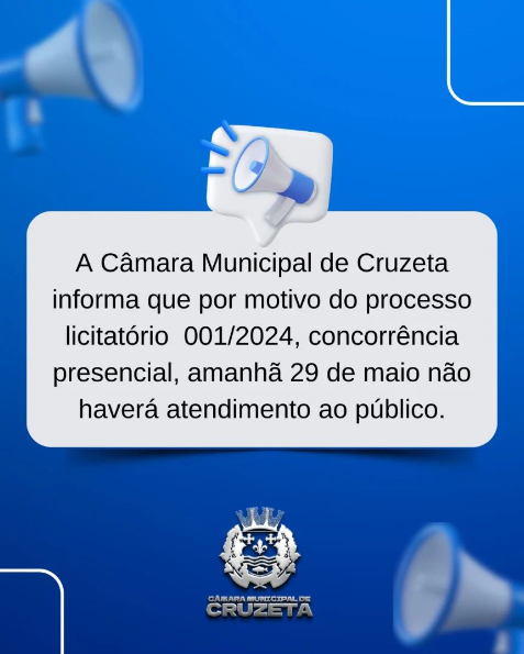 COMUNICADO! — Cruzeta